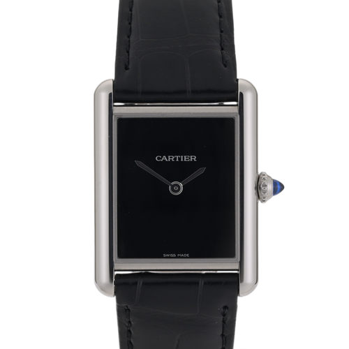Cartier Tank Must Large WSTA0072 Black 25mm Watch Full Set | eBay