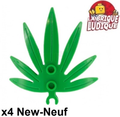 Lego 4X Plant Leaf Leaves 6X5 Palm Tree Bright Green 10884 | eBay
