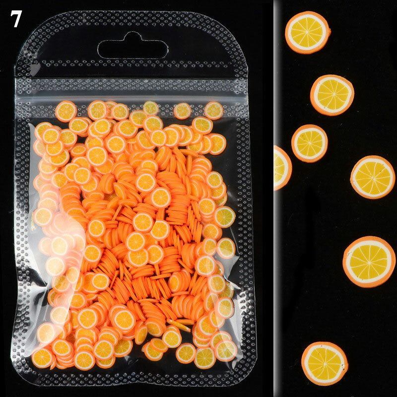 Mixed Fruit Nail Art Fimo Stickers Tips Decoration Polymer Clay Slice ...