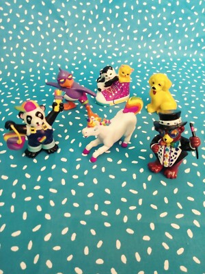 Lisa Frank figurine Cake toppers. 90s, set of 6 EUC. Lisa Frank, cake ...