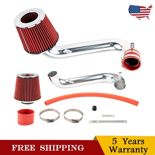 2.5“ Cold Air Intake System w/ Red Filter Fits 01-05 Honda Civic DX EX ...