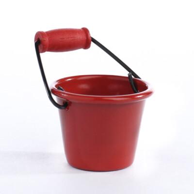Miniature Red Metal Pail | 6 Pieces | eBay