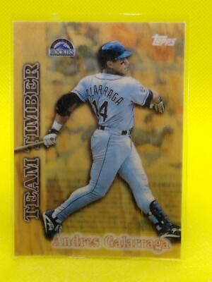 Andres Galarraga 1997 Topps TEAM TIMBER #TT6 ***DAMAGED WARPED WOOD ...