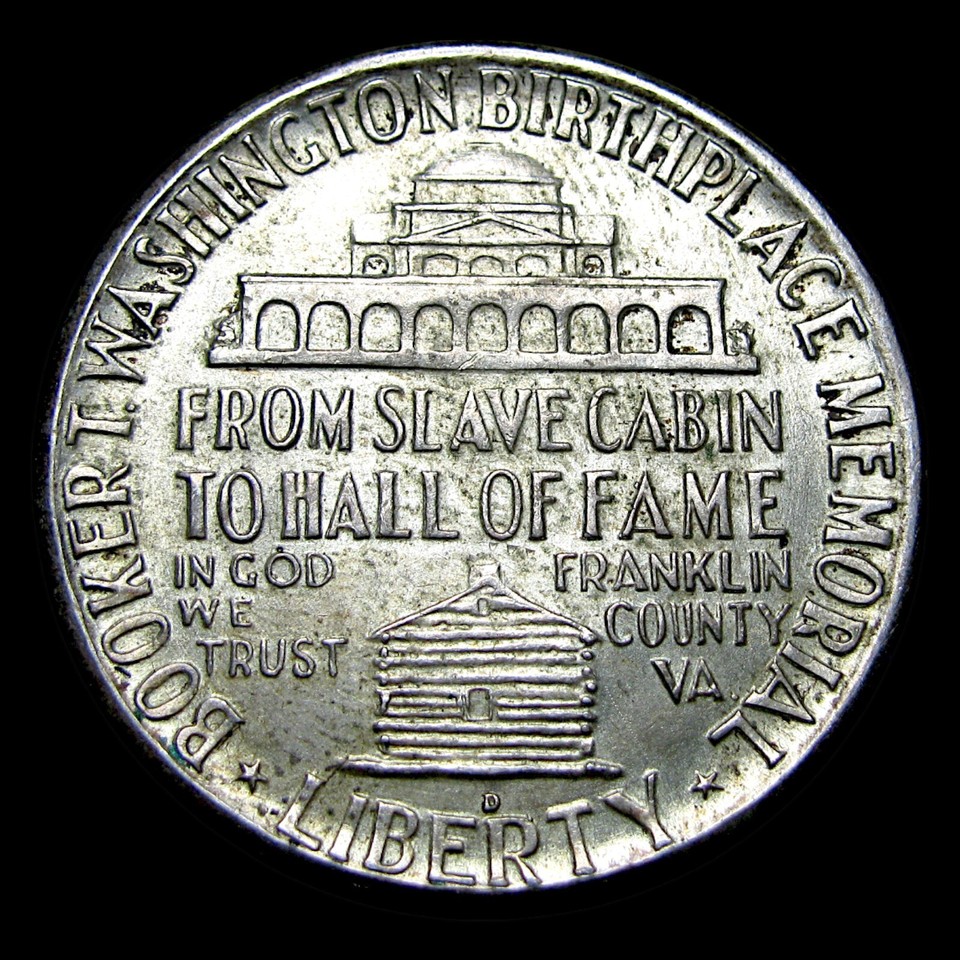1946-D Booker T Washington Commemorative Half Dollar Silver -Stunning ...