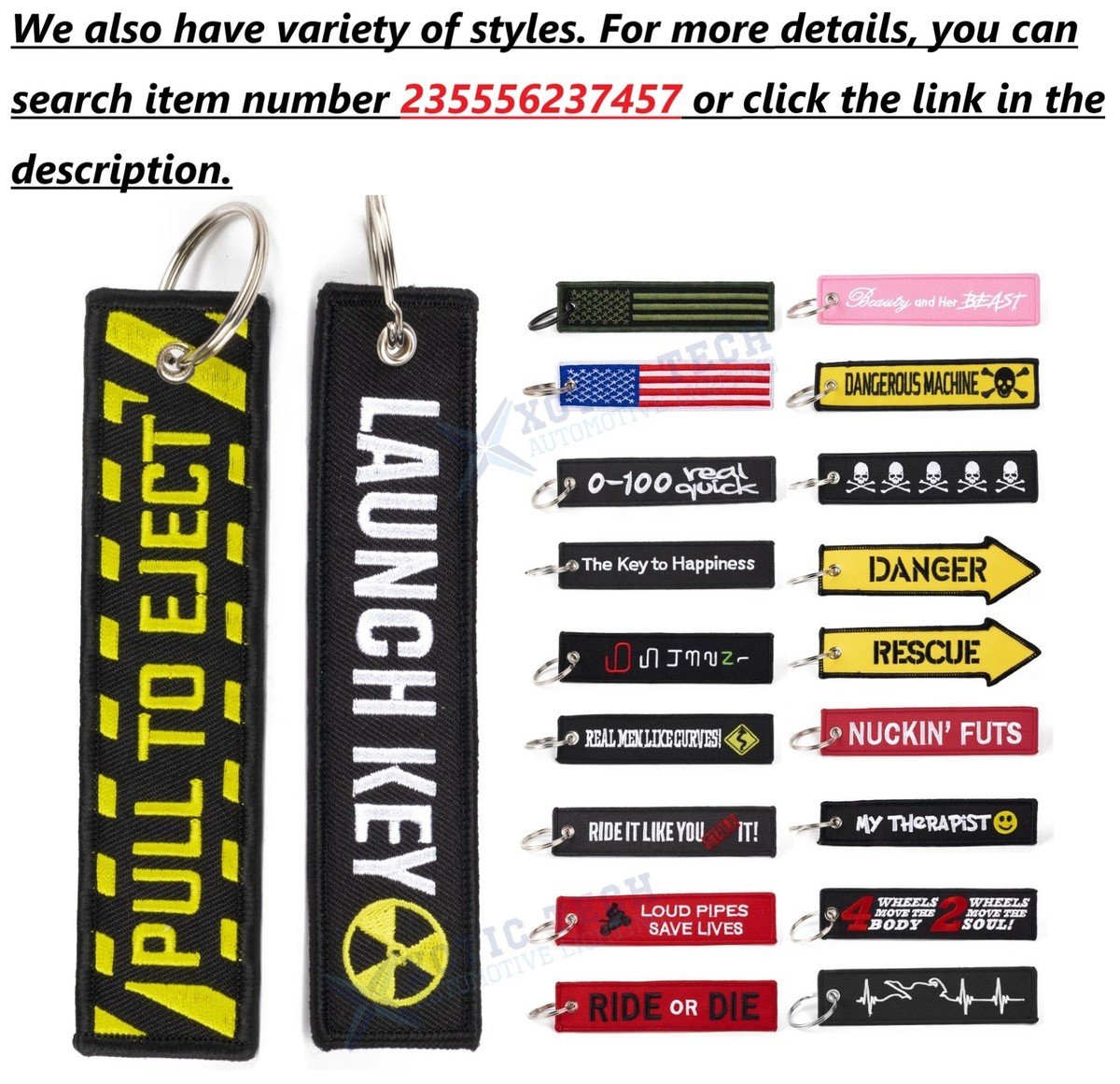UV Resistant Woven Lanyard NASA Go For Launch Keychain Lanyards - 2 ...