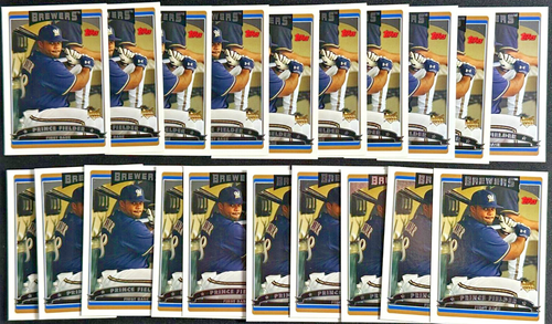 (20) Prince Fielder RC 2006 Topps #639 Rookie Milwaukee Brewers x20 Lot ...