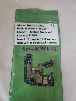 For Samsung Galaxy Note 20 Ultra 5G SM-N986U1 Mainboard Motherboard ...