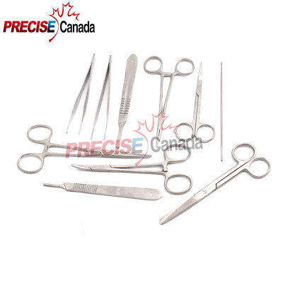 Set Of 9 Pcs Advanced Basic Physiology Kit Surgical Instruments DS-727 ...