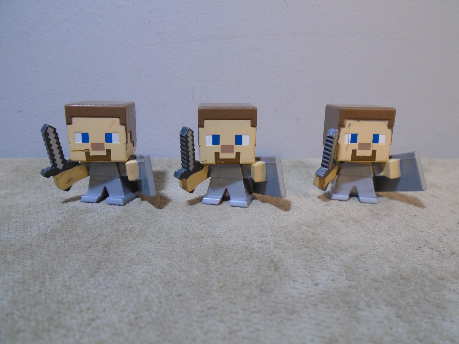 SET OF 3 MINIATURE MINECRAFT FIGURES (MF957) | eBay