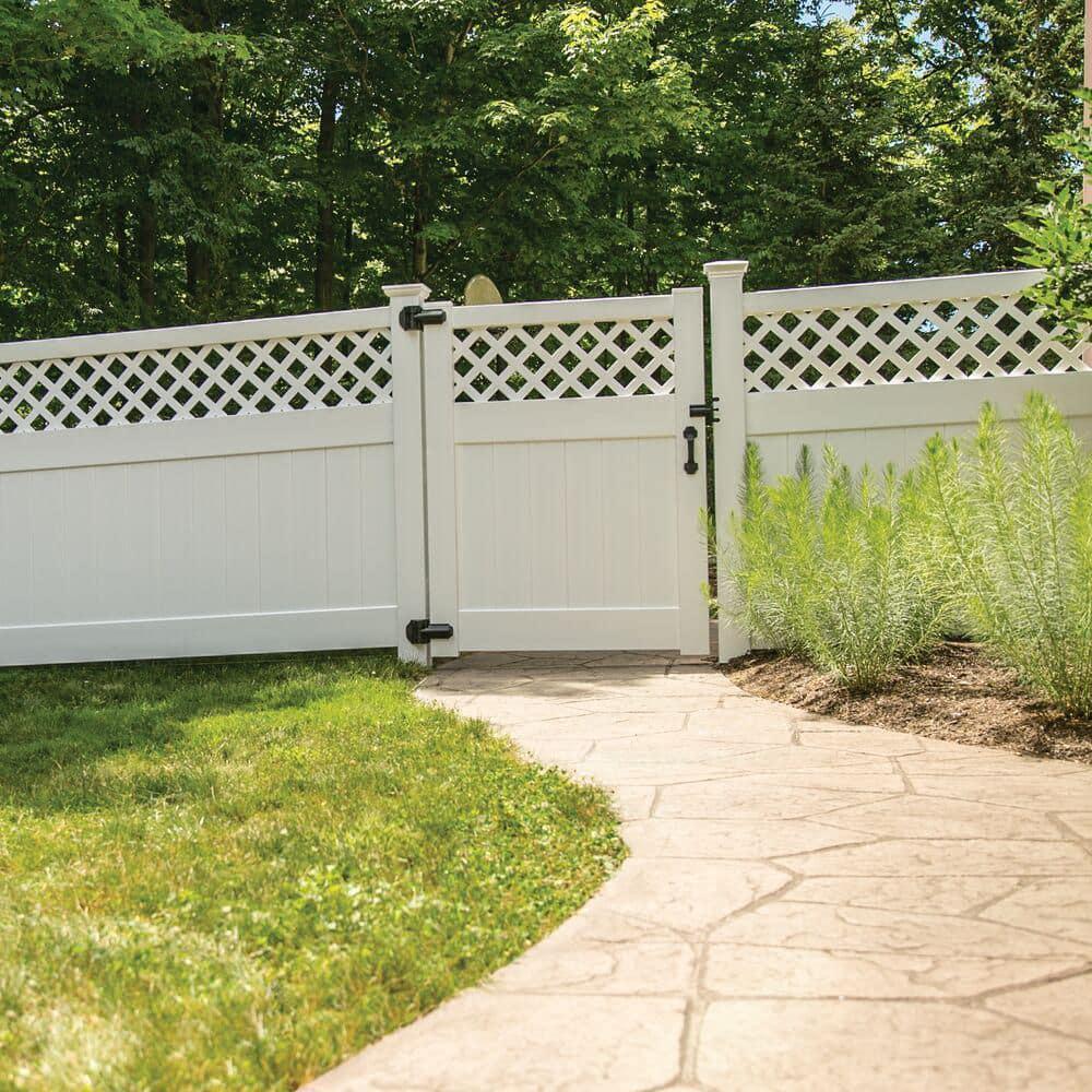 Barrette Vinyl Fence Gates Amazon.com: True Latch 6' White Gate Brace