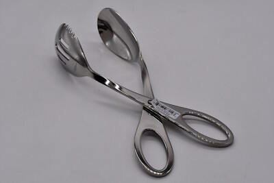 Maddox by Oneida Stainless Steel Large Serving Tongs Scissor Style 9.25 ...