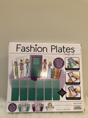 Brand New Complete Fashion Plates Design Set | eBay