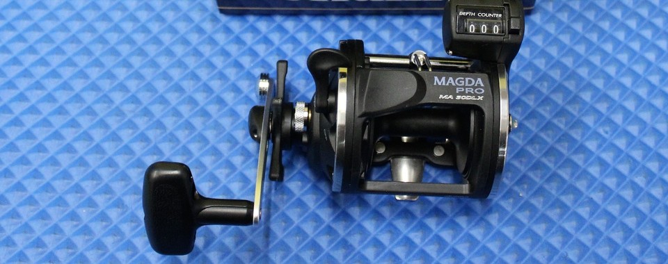 Okuma Magda Pro Trolling Reel with Line Counter MA 30DLX LEFT HAND 2 ...