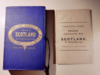Philips Series of Travelling Maps Scotland + Index Vintage... | eBay