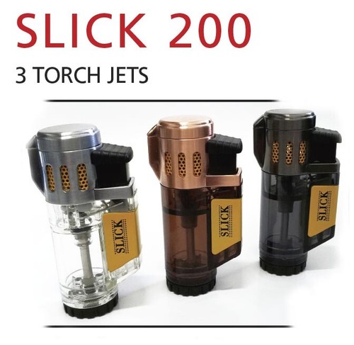 Triple Jet Torch Lighter - SLICK 200 - for Cigar, and Pipe | eBay