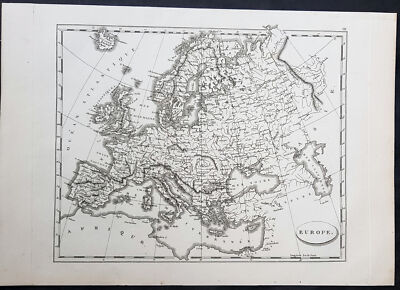 1785 Nicolas Buache Original Antique Map of Europe | eBay