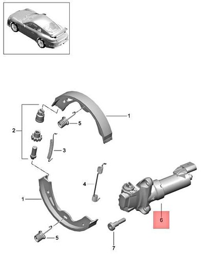 Genuine PORSCHE 718 911 991 Boxster Carrera Cayman Servomotor Left ...