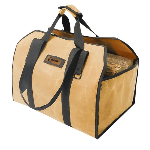 CARBABY Firewood Bag 2-Way Use Log Carry Firewood Case For Carrying ...
