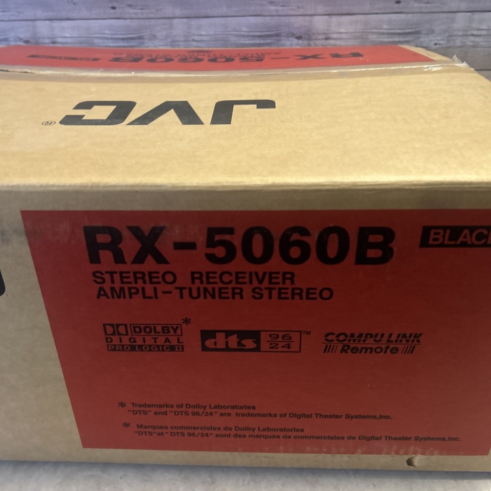 JVC RX-5060B 5.1 Channel Stereo Receiver New In Open Box Vintage ...