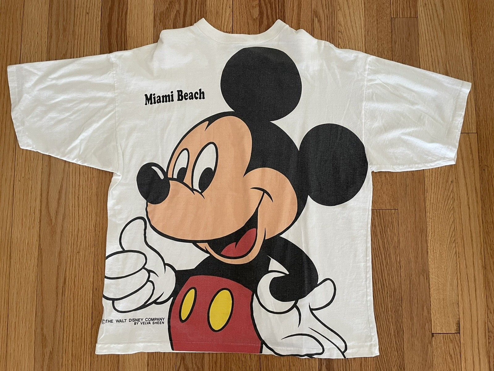Vintage MICKEY MOUSE Miami Beach Florida Velva Sheen … - Gem