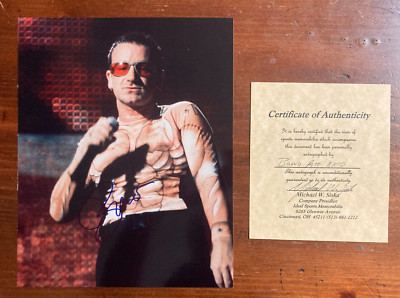 Bono U2 Signed Autograph Signature 8x10 Glossy Photograph With COA | eBay