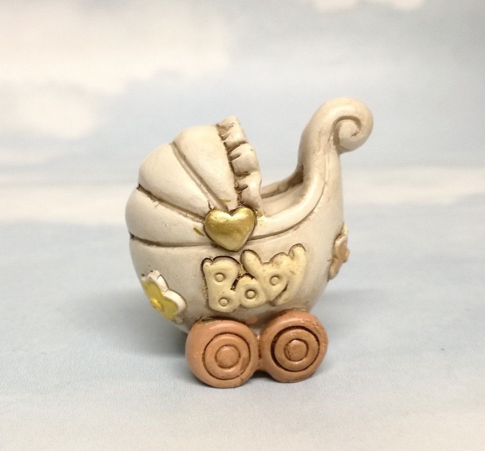 Baby Prams Pram Gender Reveal Shower Cake Topper Pink Blue Girl Boy ...