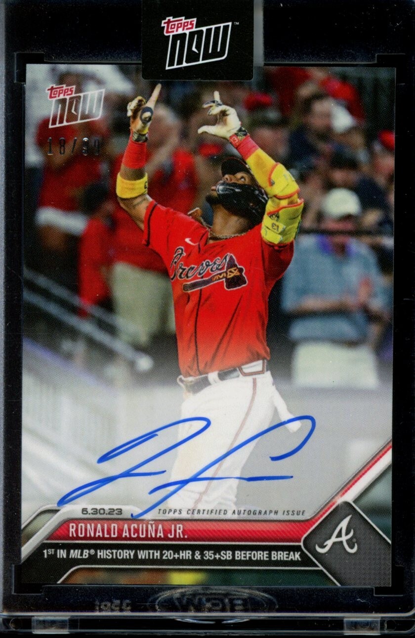 2023 Topps Now #515A Ronald Acuna Jr. Auto Autograph #d /99 | eBay