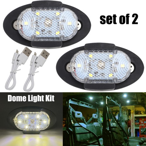 UTV Roof LED Dome Light Kit For Polaris RZR XP 900 1000 General Ranger ...