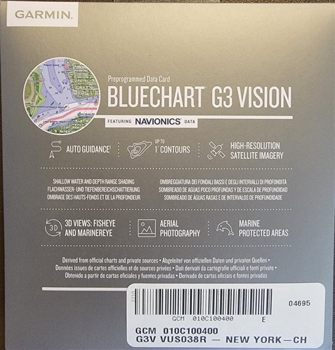 Garmin VUS038R New York-Chesapeake Bluechart G3 Vision 010-C1004-00 | eBay