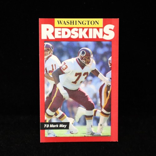 1989 Mark May Washington Redskins Mobil FOX 5 Police Card #73 | eBay