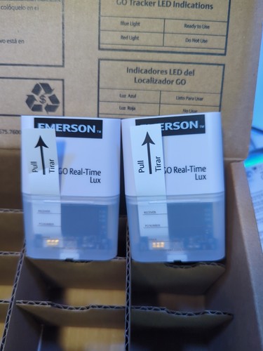 - 2x Emerson Real-Time Lux Tracker Monitor Temperature Go Tracker 1.2 ...