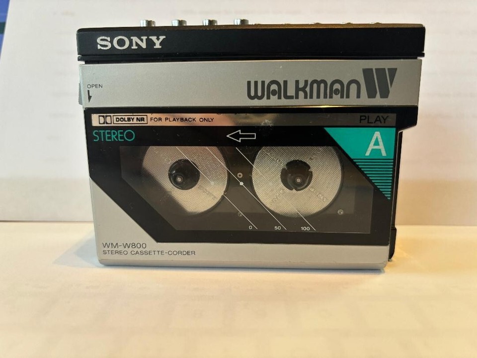 Sony WM-W800 Walkman Cassette Recorder - Black (Works - read ...