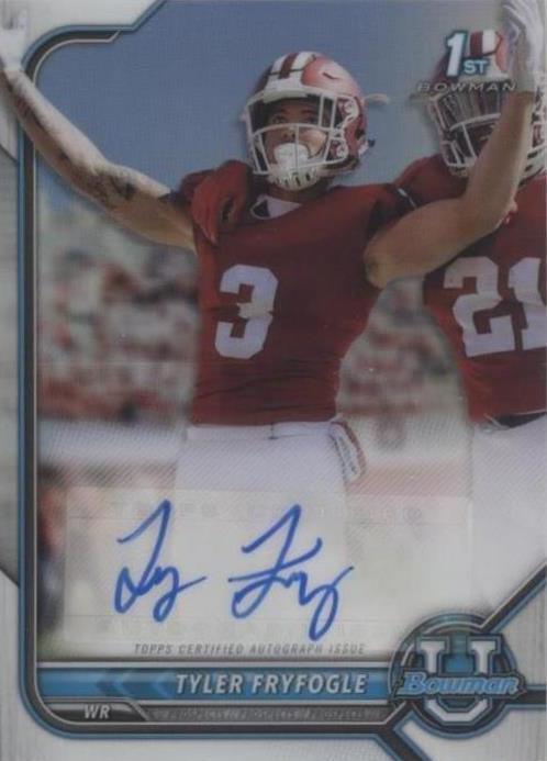 2021-22 Bowman University - Bowman Chrome Prospect Autographs Ty ...