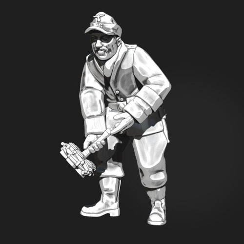 Just Some Miniature WW2 German Volkssturm w/Grenade Bundle Bolt Action ...