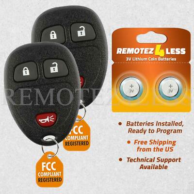 2 For 2006 2007 2008 2009 2010 2011 - Chevrolet HHR Keyless Remote Car ...