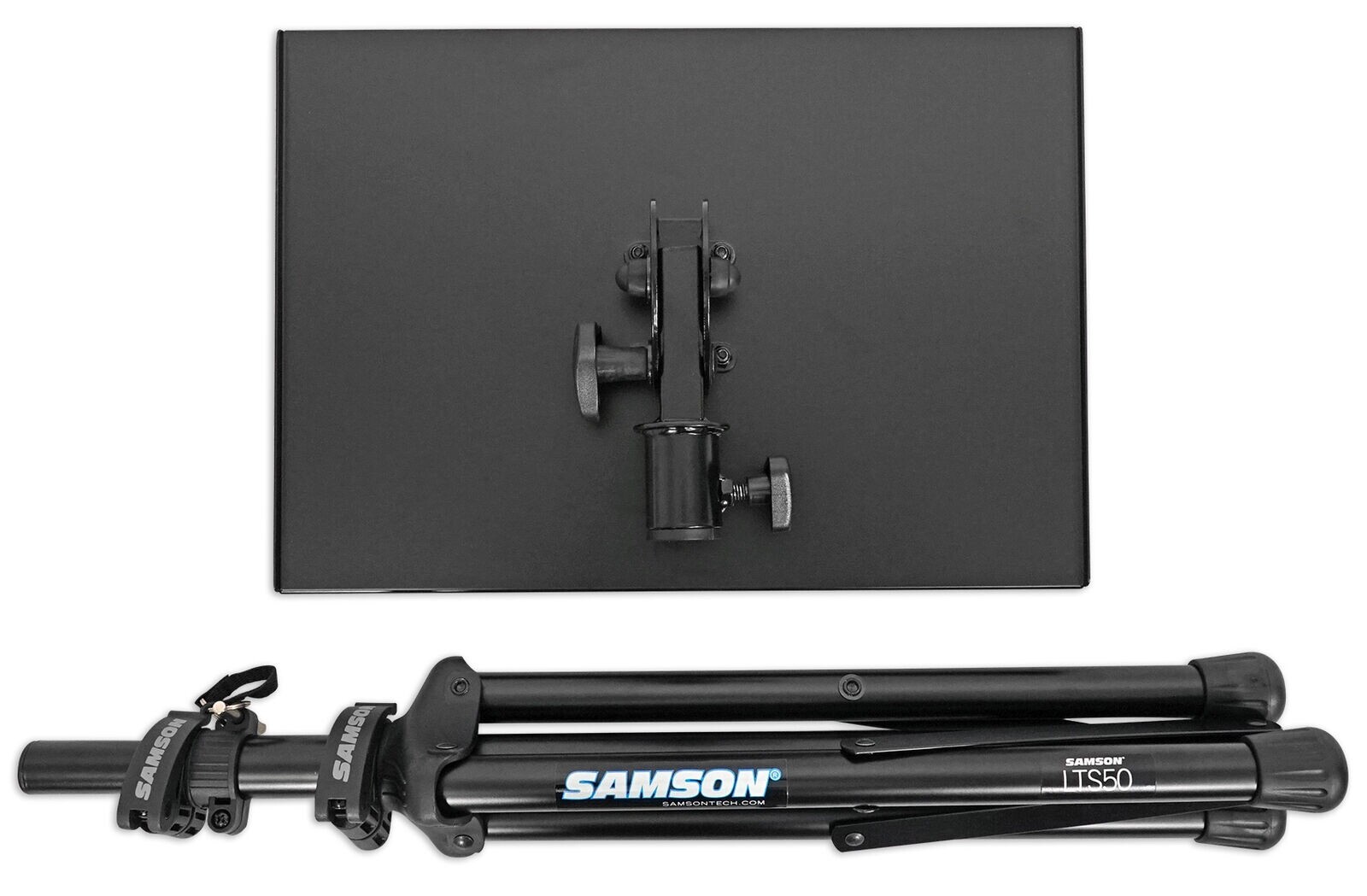 Samson LTS50 Heavy duty Laptop Stand w/ Tripod Base, Tilt platform ...