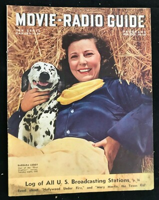 MOVIE & RADIO GUIDE - Oct 1940 - BARBARA LUDDY / Paul Muni / MARY ...