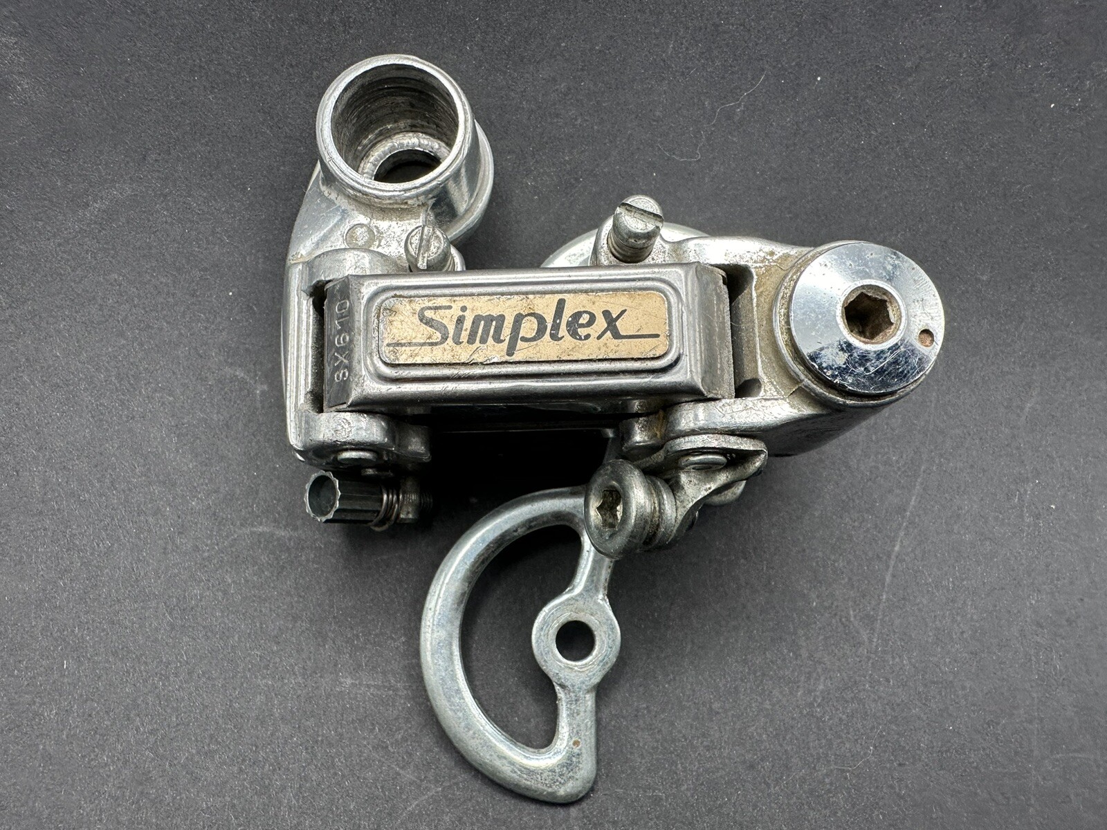 SIMPLEX SX610 GT VINTAGE ROAD BICYCLE REAR DERAILLEUR, 1980s, LONG CAGE ...
