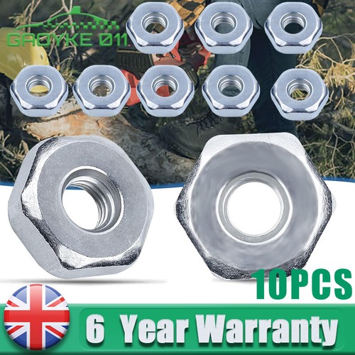10 X M8 Metal Guide Bar Nut Fit for Chainsaw STIHL MS 180 250 381 361 ...
