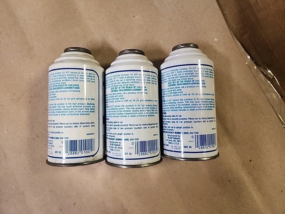 R12 Refrigerant Freon Vintage Dupont NOS cans 14 oz BIG CANS CLEAN | eBay