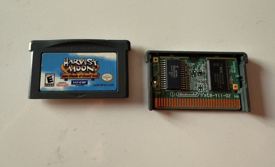 Harvest Moon Gameboy Advance Lot (Nintendo GBA, 2003 & 2005). Authentic ...