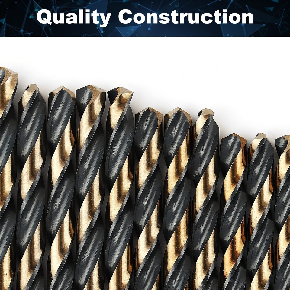 COMOWARE 60pcs Number Drill Bit Set, Wire Gauge #1 to #60, HSS M2 Drill ...