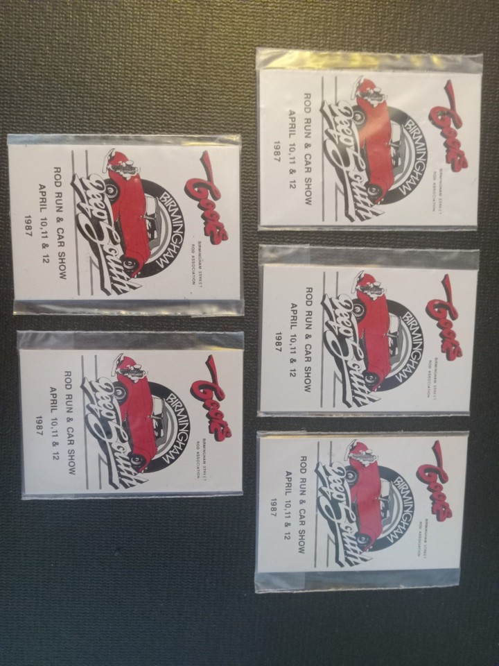 (5) Rare 1987 Antique Birmingham Street Rod Associations Deep South Rod ...