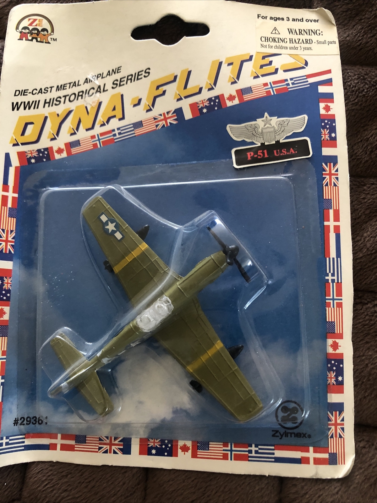 Zee Toys DYNA-FLITES WWII Historical Series P-51 USA Die Cast Metal ...