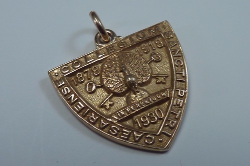 10K Gold Collegium Sancti Petri Caesariense Charm | eBay