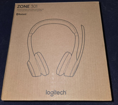 Logitech Zone 301 Bluetooth Headset with Noise-Canceling Microphone ...