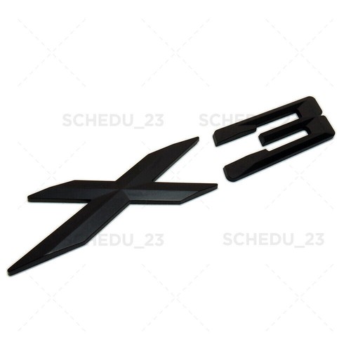 For BMW X3 Letter Emblem Badge Liftgate Rear Trunk ABS Series /M (Matte ...