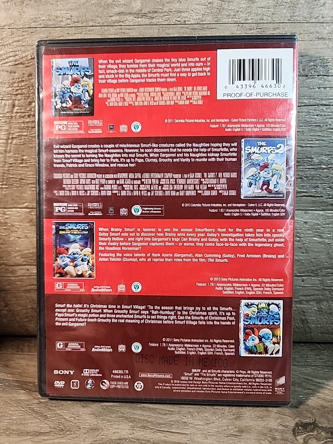 The Smurfs Collection DVD BRAND NEW SEALED 2 Full Length Movies & 2 ...