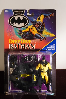 Vtg 1991 Batman Returns: Deep Dive Batman Action Figure With Torpedo ...