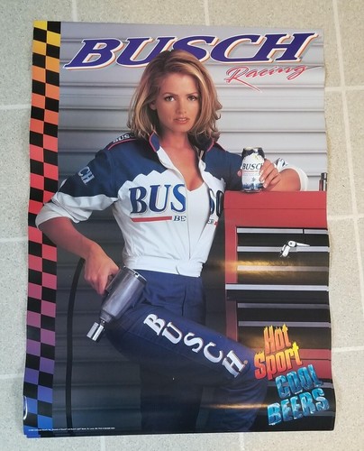BUSCH Beer Racing Vintage 1996 Poster | eBay